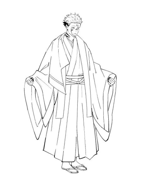 Jujutsu Kaisen coloring pages