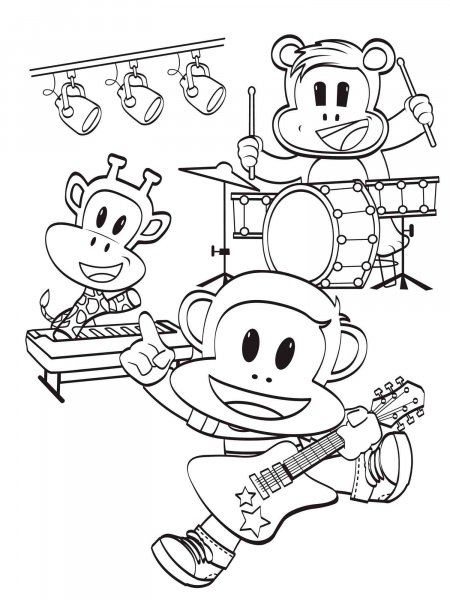 Julius Jr. coloring pages