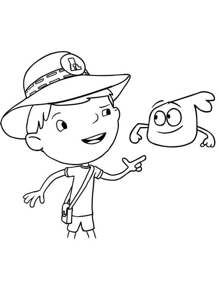 Justin Time coloring pages