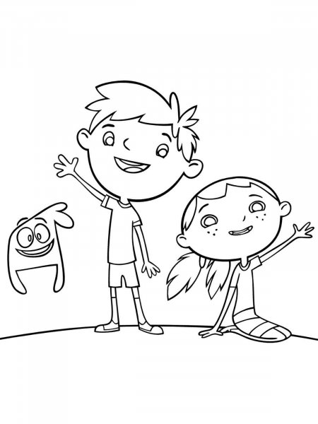 Justin Time coloring pages