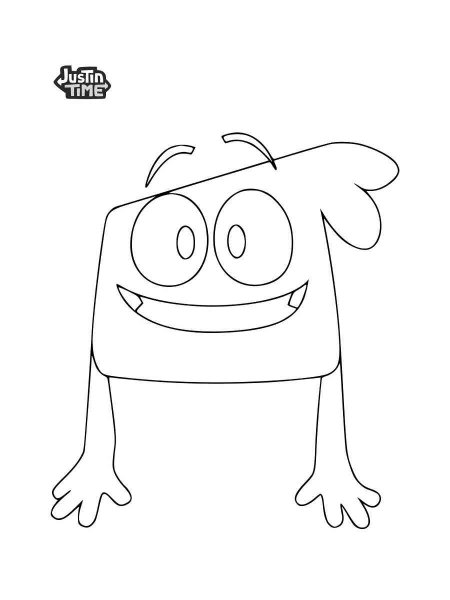 Justin Time coloring pages