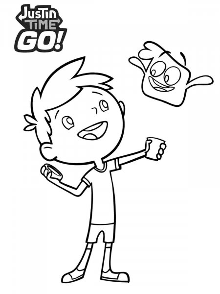 Justin Time coloring pages