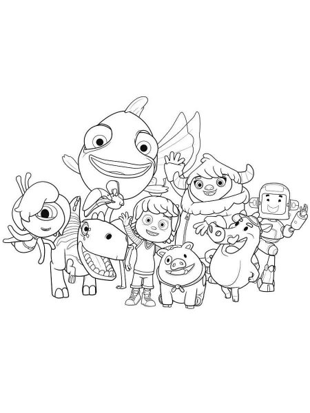 Kazoops! coloring pages