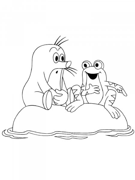 Krtek coloring pages