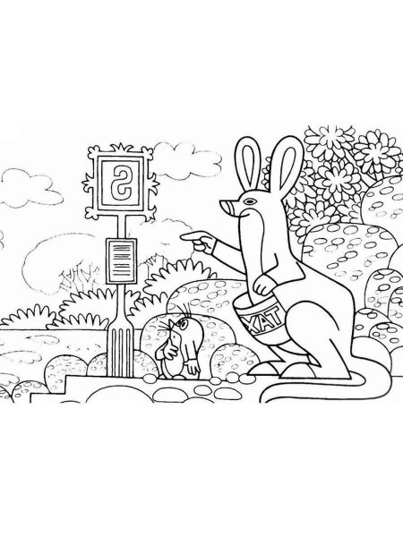 Krtek coloring pages