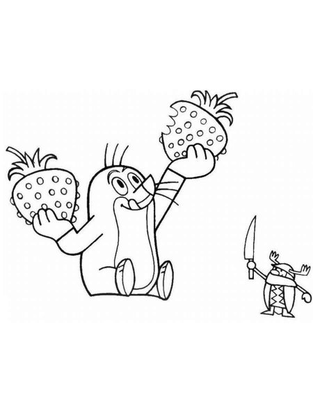 Krtek coloring pages