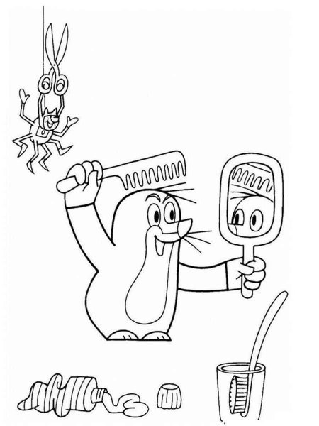 Krtek coloring pages