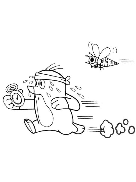 Krtek coloring pages