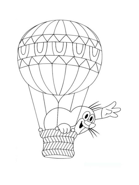 Krtek coloring pages