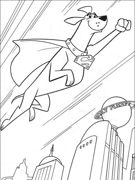 Krypto the Superdog coloring pages