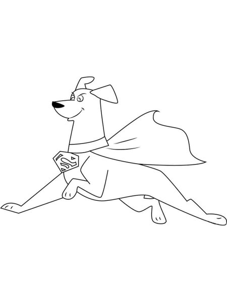 Krypto the Superdog coloring pages