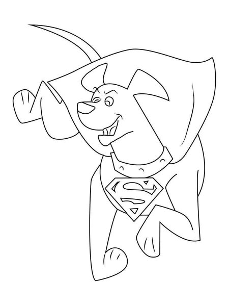 Krypto the Superdog coloring pages