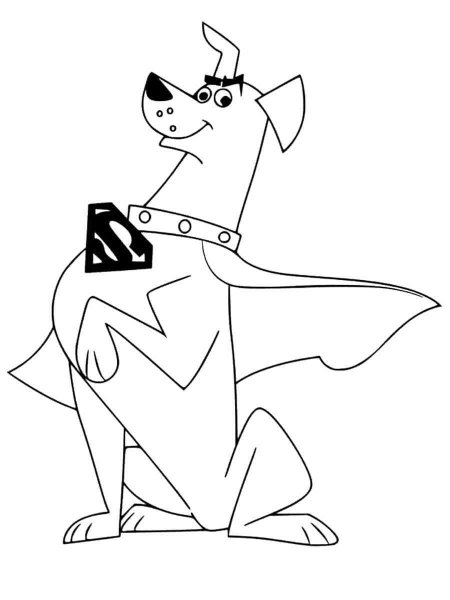 Krypto the Superdog coloring pages
