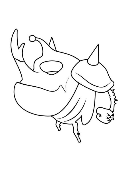 Larva coloring pages