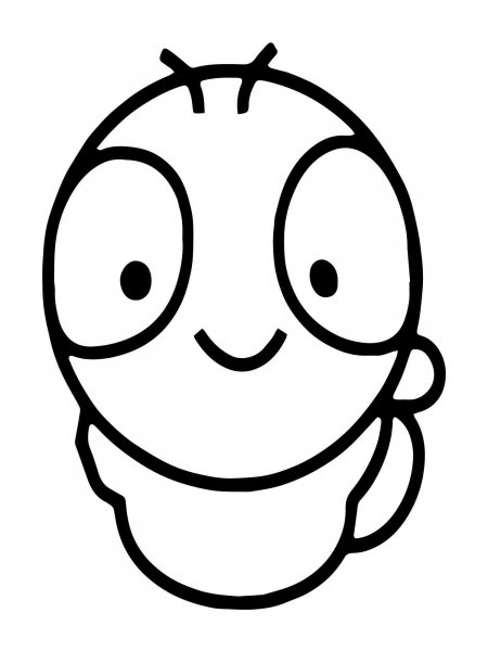 Larva coloring pages