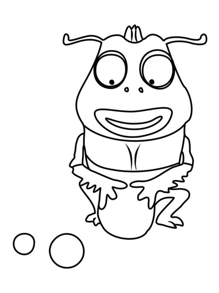 Larva coloring pages