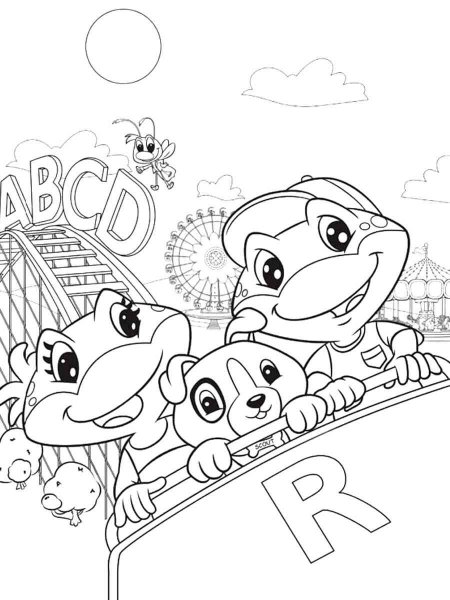 Leapfrog coloring pages