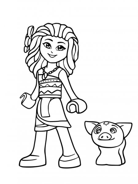 Lego Princess coloring pages