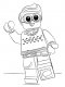 Lego Robin coloring pages