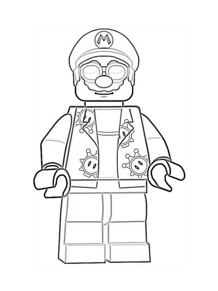 Lego Super Mario coloring pages
