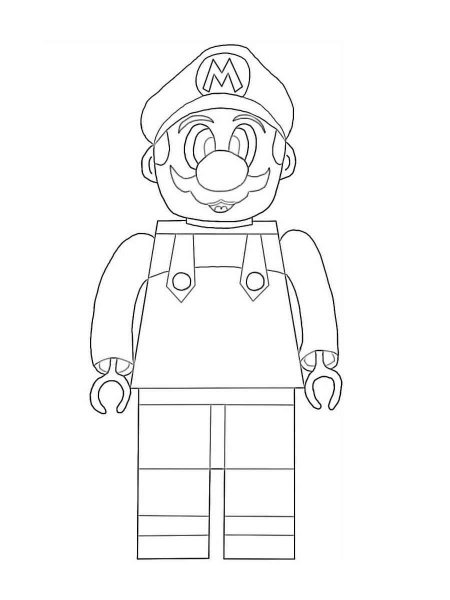 Lego Super Mario coloring pages
