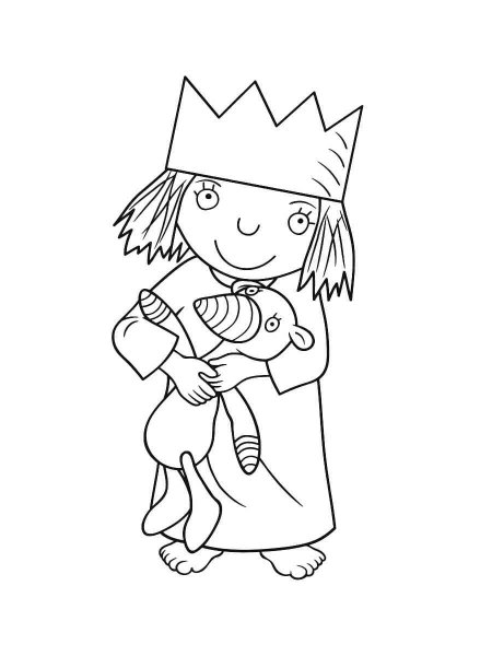 Little Princess coloring pages