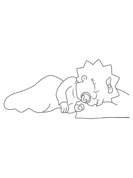 Maggie Simpson coloring pages