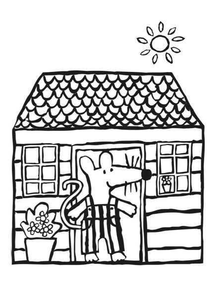 Maisy coloring pages
