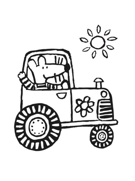 Maisy coloring pages
