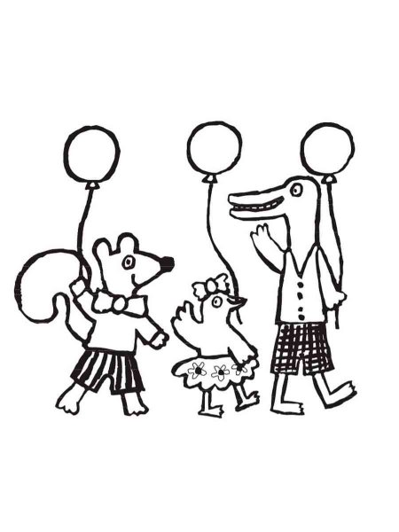Maisy coloring pages