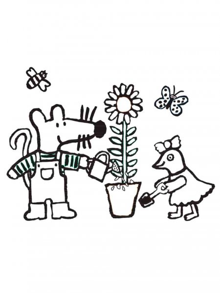 Maisy coloring pages
