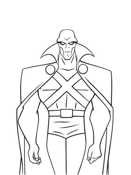 Martian Manhunter coloring pages