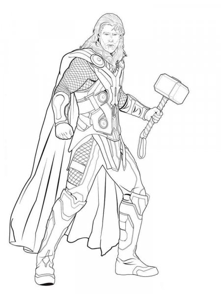 Marvel Superhero coloring pages