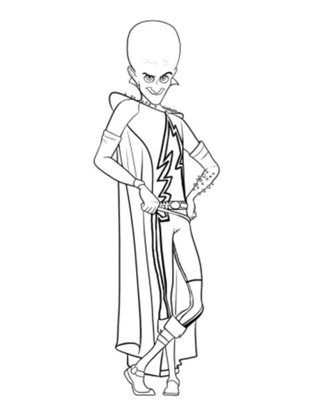 Megamind coloring pages