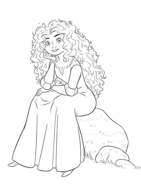 Merida coloring pages