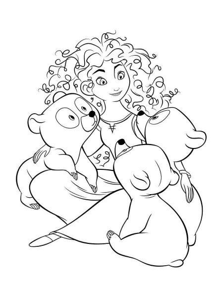 Merida coloring pages