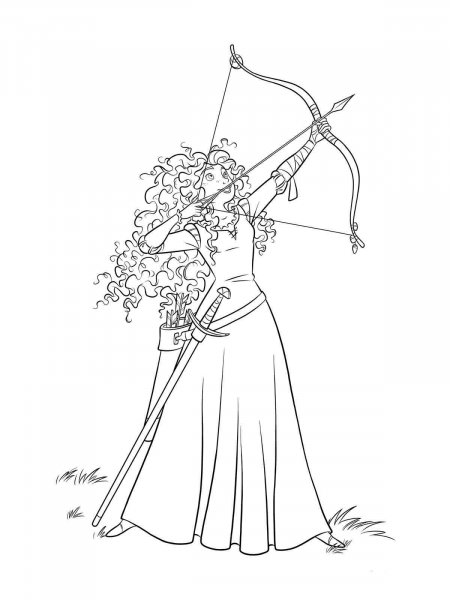 Merida coloring pages