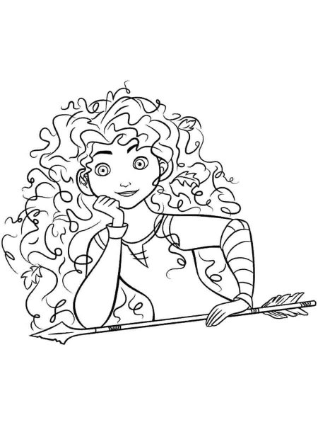 Merida coloring pages