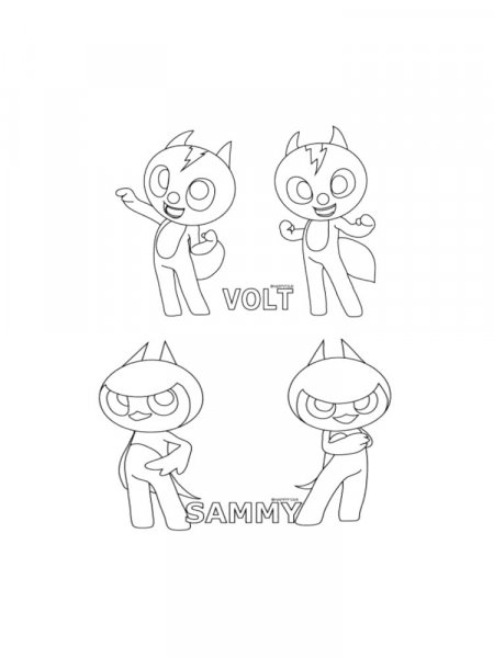 MiniForce coloring pages