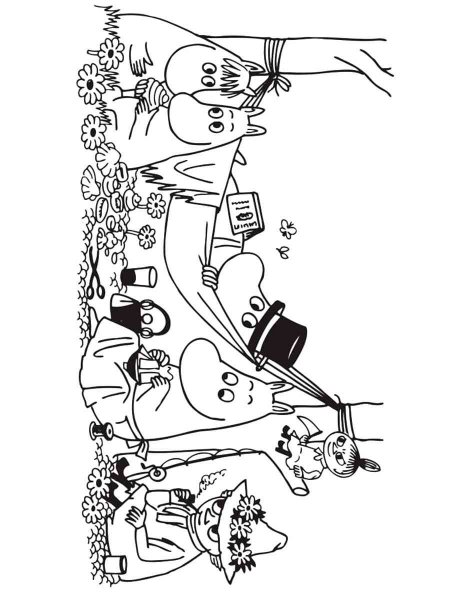 Moomin coloring pages