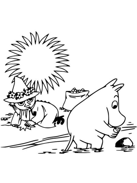 Moomin coloring pages