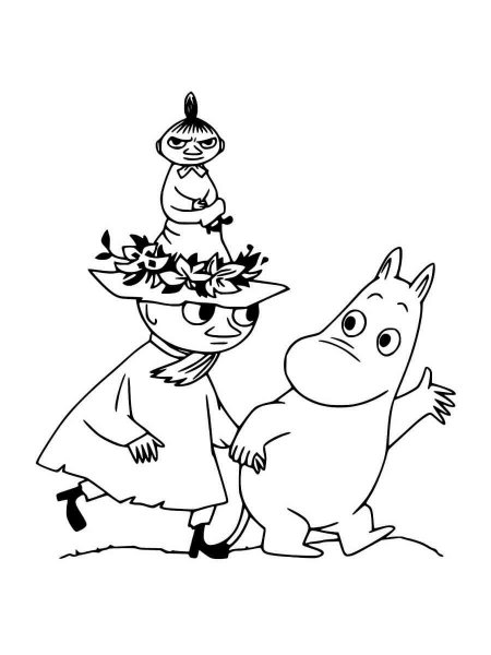 Moomin coloring pages