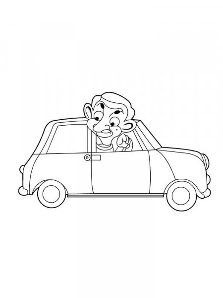 Mr Bean coloring pages