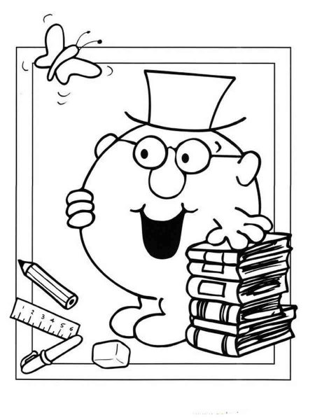 Mr. Men coloring pages