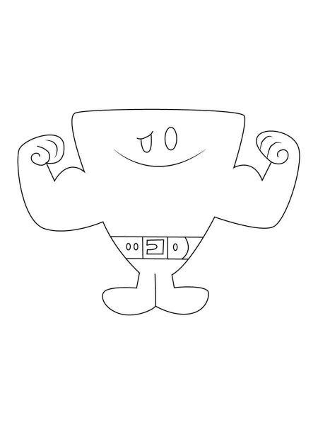 Mr. Men coloring pages