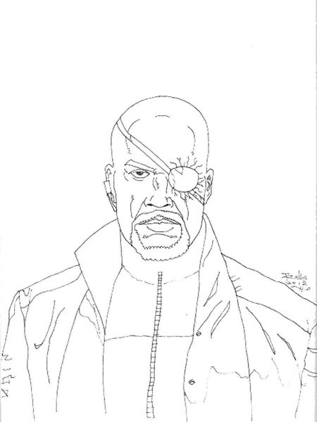 Nick Fury coloring pages
