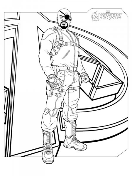 Nick Fury coloring pages