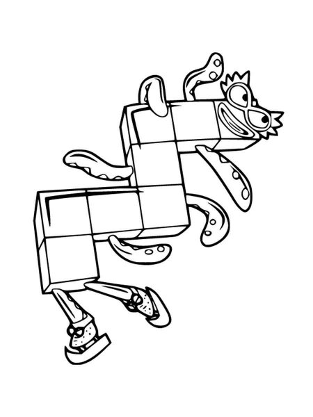 Numberblocks coloring pages