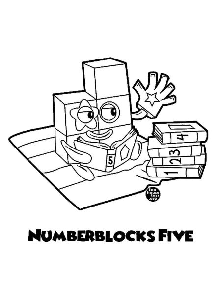Numberblocks coloring pages