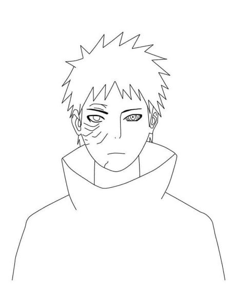 Obito coloring pages